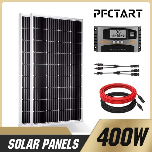 400W Mono Solar Panel Kit 12Volt w/MPPT Controller For Caravan RV ...