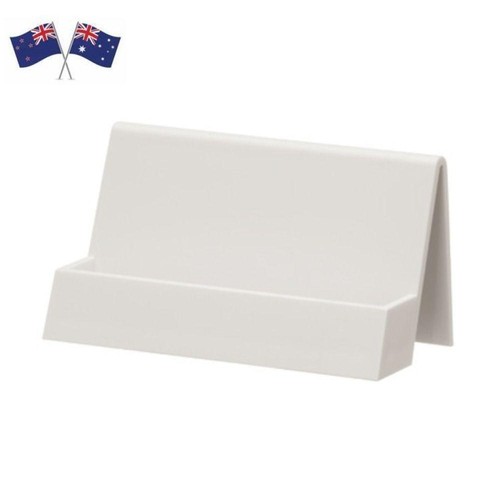 Durable Creative Business Card Case Acrylic White Card Holder Office ...