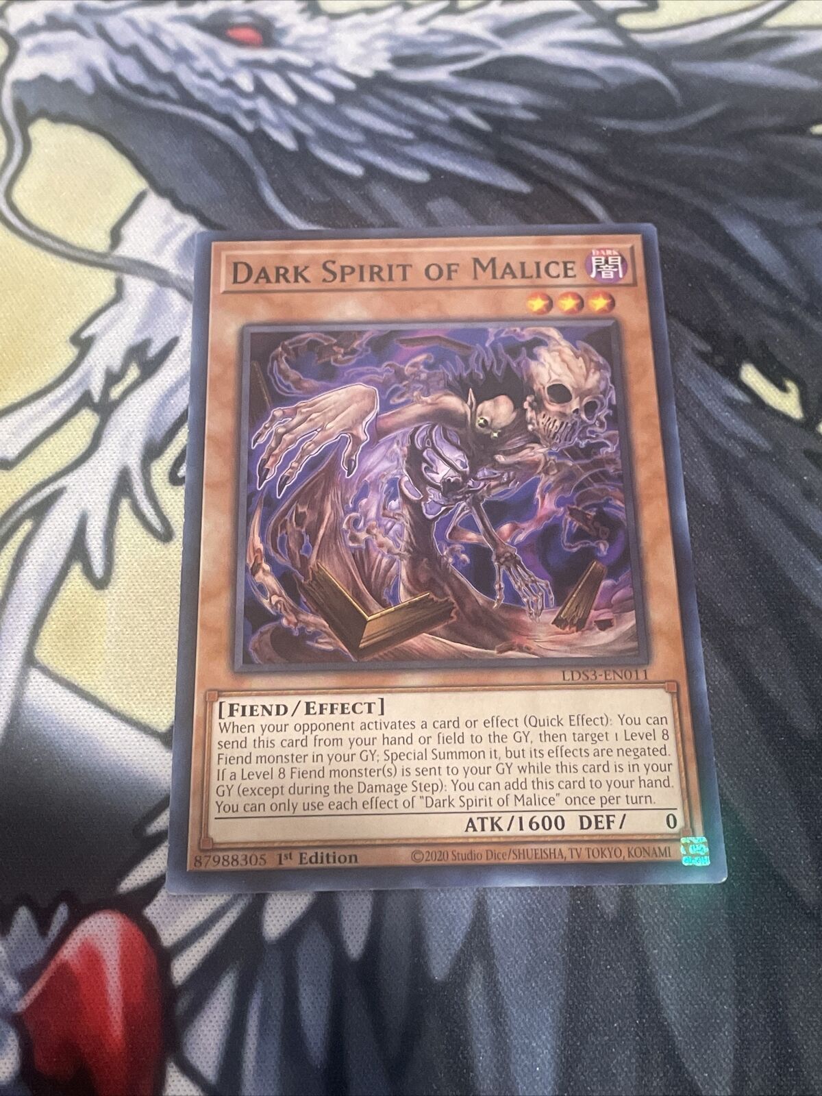 Yugioh Dark Spirit of Malice Common LDS3 | eBay
