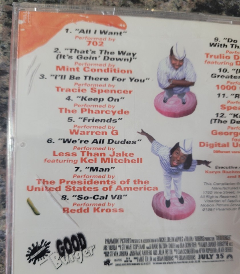 Good Burger Music From The Original Motion Picture CD Soundtrack | eBay