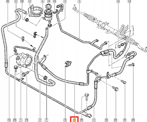 Hydraulikleitung Servoleitung 8200762582 für Trafic Vivaro Primastar 1. ...