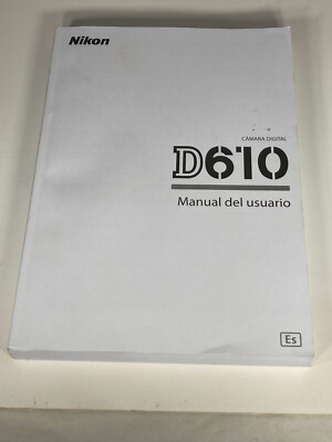 Original Nikon Spanish Language Manual for D610 DSLR Camera | eBay