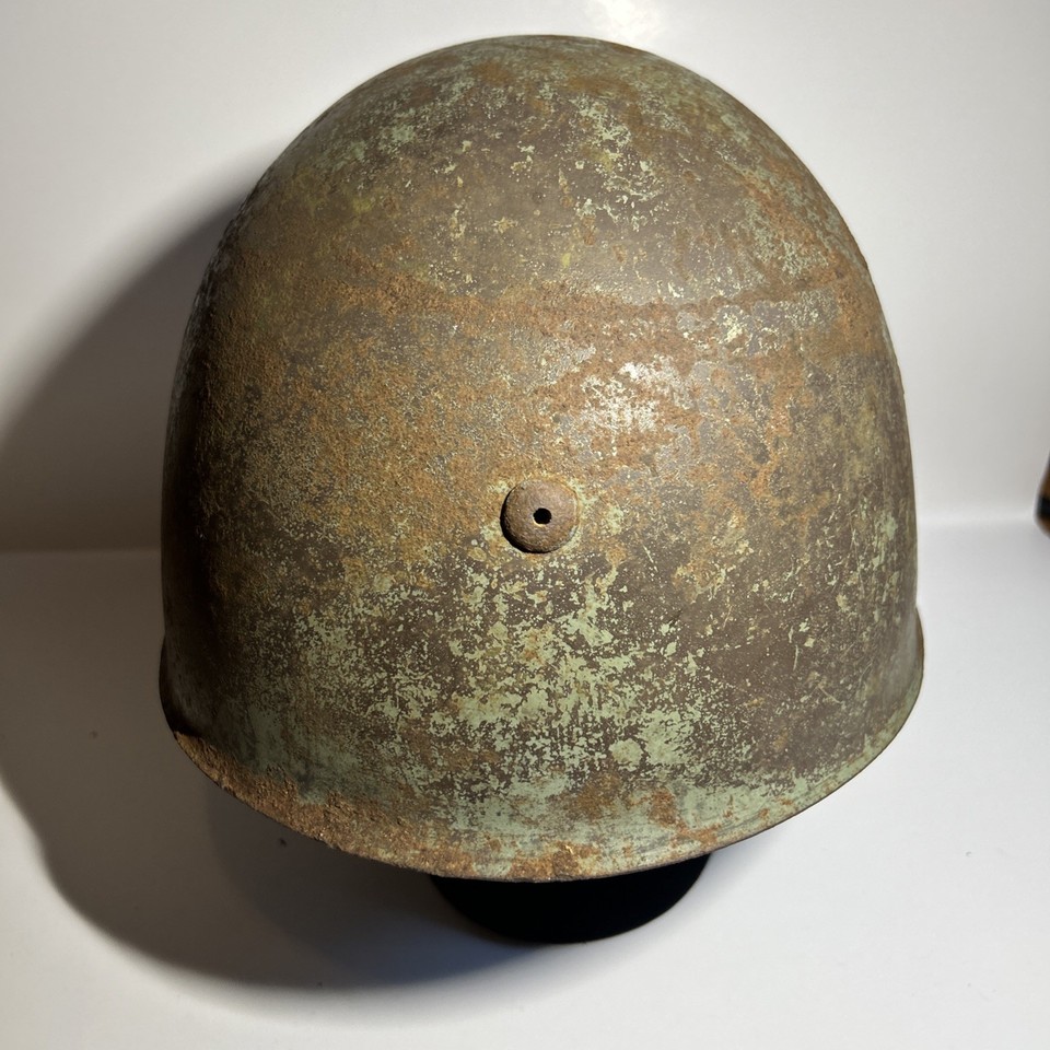 Spanish Civil War M33 Helmet Shell With Original Paint, Nice Relic No ...
