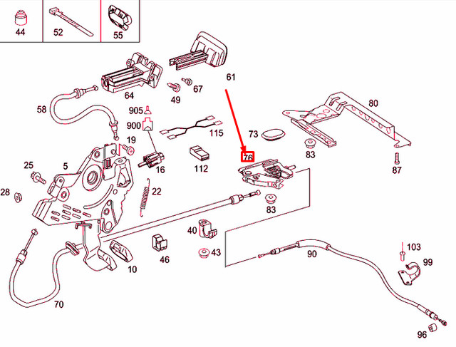 Mercedes-Benz VITO W639 Parking Brake Adjuster A6394200238 OEM for sale ...