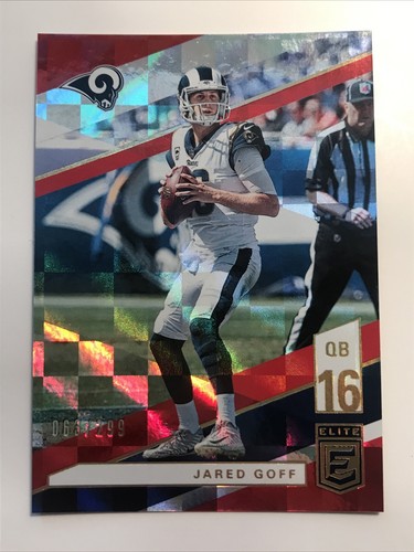 2019 Elite Jared Goff Red Parallel #’ed 63/299 Card *AJ Cards | eBay