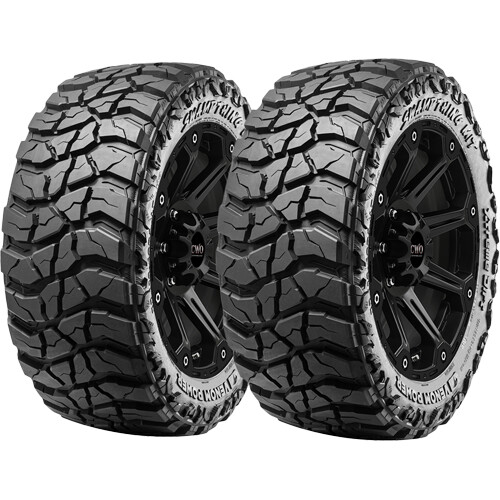 (QTY 2) 33x12.50R22LT Venom Power Swamp Thing M/T 109Q LRE Black Wall ...