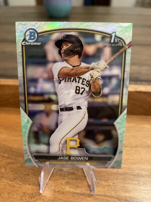 Jase Bowen 2023 Bowman Chrome Prospects #BCP-146 Lunar Glow Refractor ...