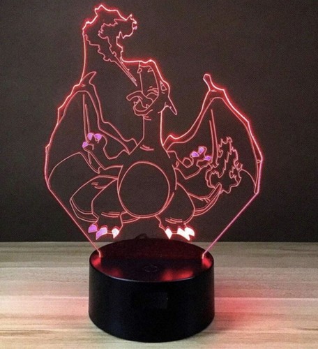 Charizard 3D LED Night Light 7 colors Touch Lamp Children Best Gift ...