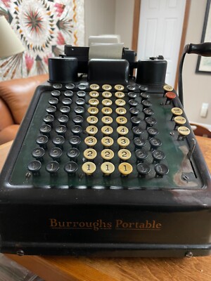 Cash Register, Adding Machines - Vintage Burroughs Portable