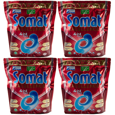 Somat Excellence Dishwasher Tablets 4 X 70 Caps 4In1 TÜV: Very Good ...