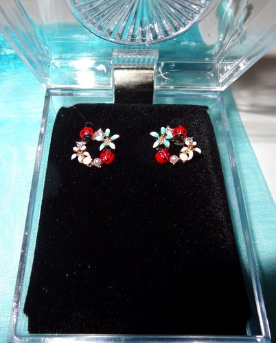 Dainty Daisy Ladybug Earrings Stud Post in a Gift Box Fashion Jewelry ...