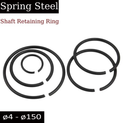 Retaining Rings Round Wire Circlip Clip Shaft Snap Ring C-Type Circlips ...