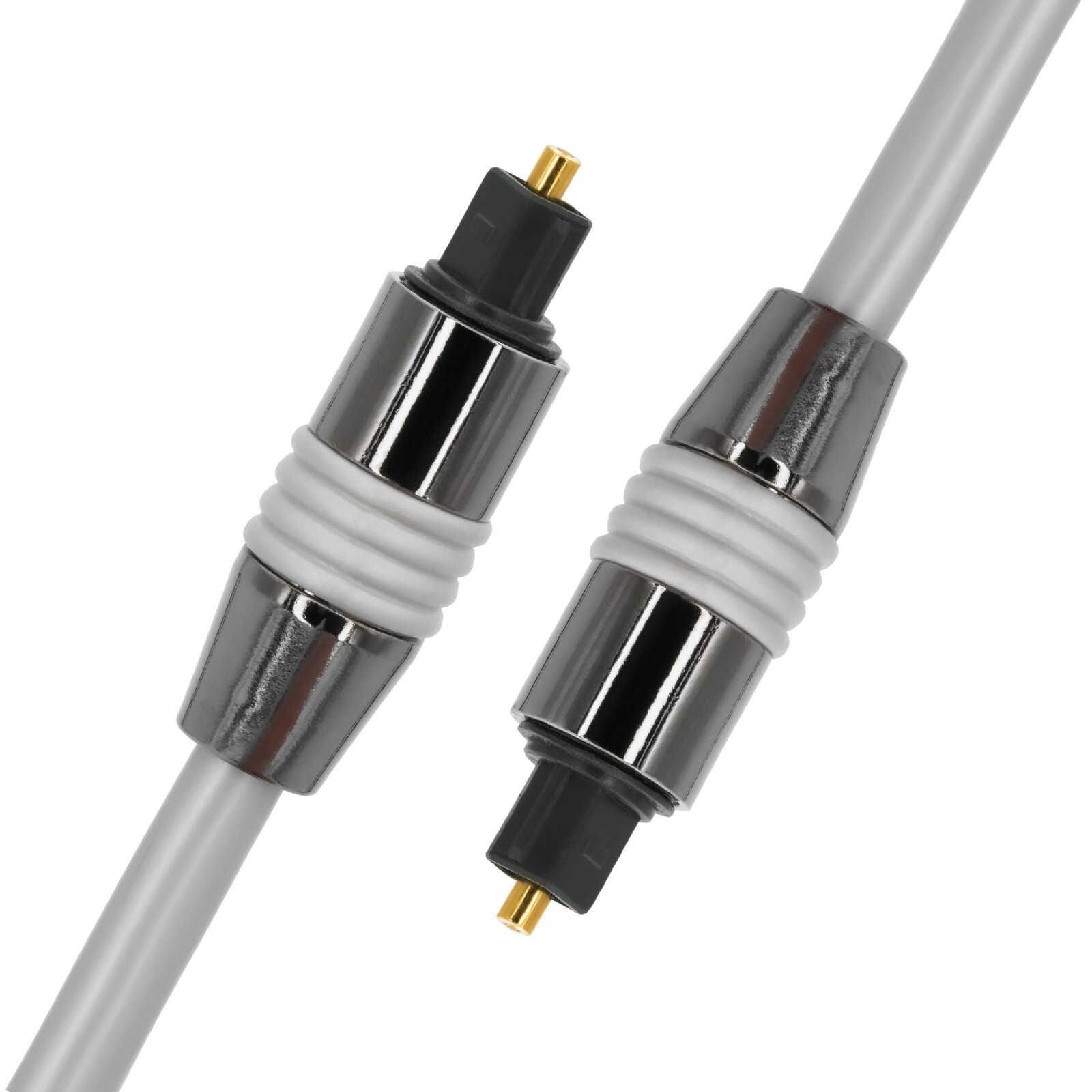 2m Toslink optisches digital Audio-Kabel HiFi Lichtwellenleiter LWL ...