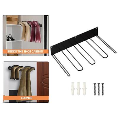 Wall Mounted Boot Rack Metal Boot Hanger for Indoor Outdoor Mudroom ...