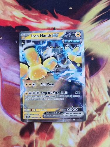 Pokémon TCG Iron Hands ex Paradox Rift 070/182 Holo Double Rare | eBay