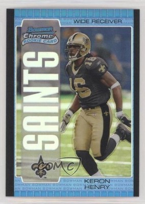 2005 Bowman Chrome Blue Refractor 42/250 Keron Henry #201 8ba | eBay