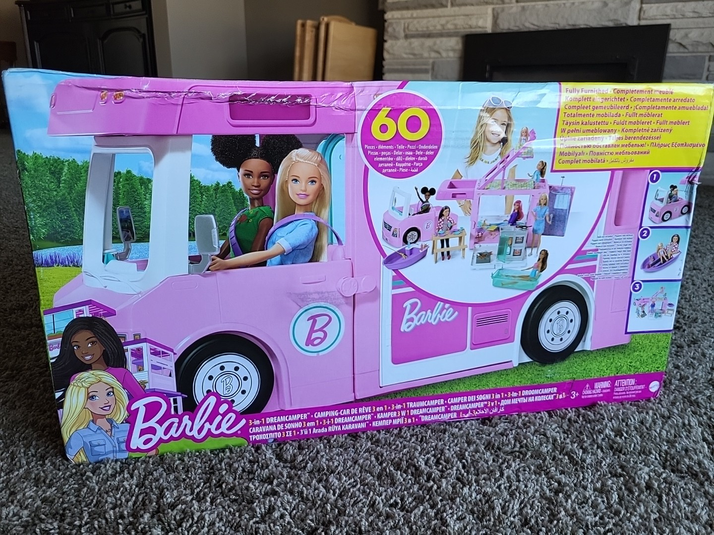 Barbie Camper, Doll Playset with 50 Accessories, Transforms into Truck ...