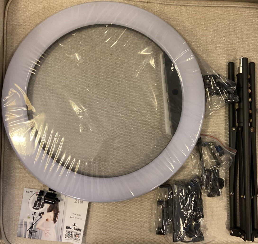 EOTO Light 21N Ringlicht 21" • Neu • 3000K/6000K Warm-/Kaltlicht LED ...