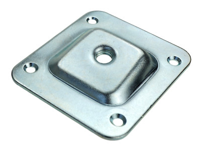 Set Of 4 Leg Fixing Mounting Plates Brackets Angled With M8 Metal Wood ...