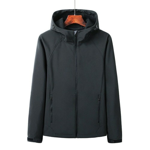 Mens Windbreak Coat Soft Shell Jacket Waterproof Top Warm Outwear ...