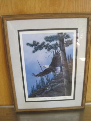 DAVID/DAVE CONSTANTINE WINGS OVER PARADISE EAGLE PRINT SIGNED NUMBERED ...