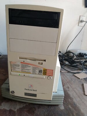 VINTAGE PAKARD BELL PLATINUM INTEL PENTIUM 133MHZ DESKTOP COMPUTER A950 ...