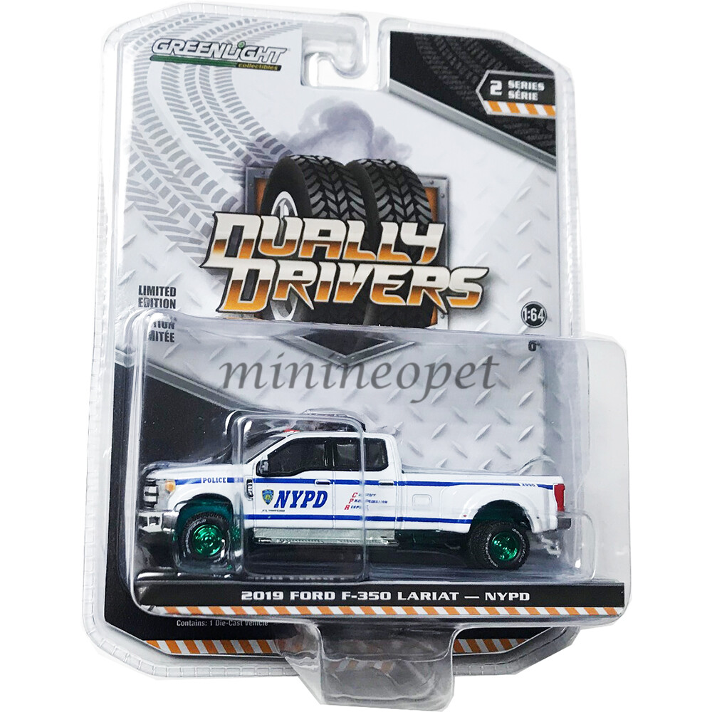 GREENLIGHT 46020 F 2019 FORD F-350 DUALLY POLICE PICK UP TRUCK 1/64 ...