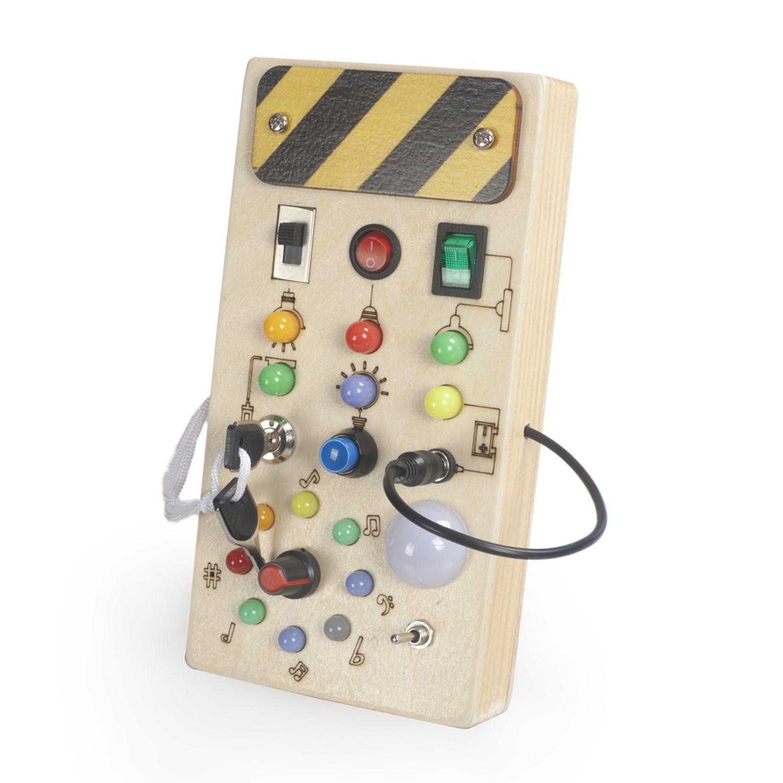 Lights Switch Busy Board Toys with Buttons Kids Toy Activity Sensory | eBay