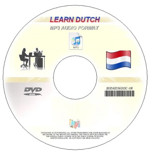 LEARN DUTCH Complete Language Training Course on MP3 AUDIO DVD UK POST ...