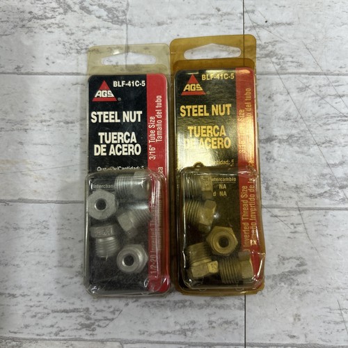 Lot Of 2 (5) AGS BLF-41C Steel Tube Nut, 3/16" (1/2"-20) Inverted | eBay