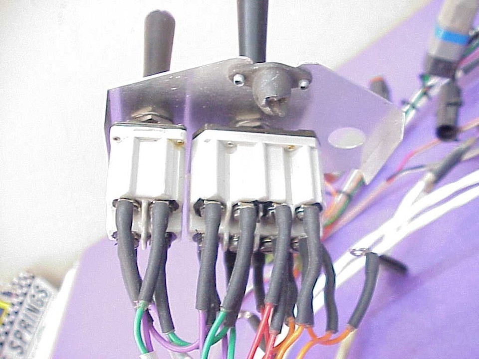 NASCAR Toggle Switch Panel with MSD Weathertight Connectors & Wiring ...