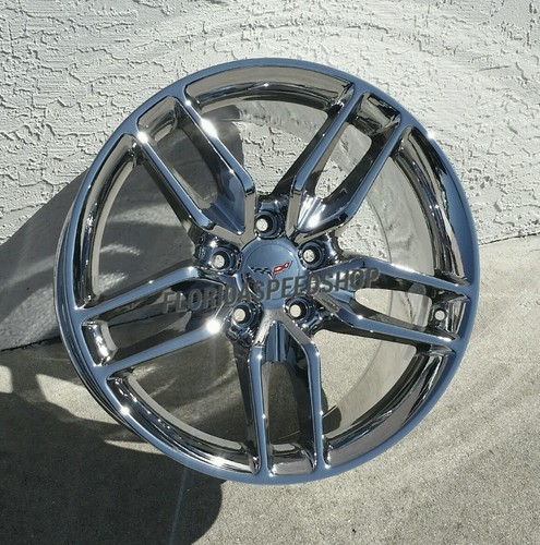Chrome C7 Z51 Corvette Wheels Fits 2014-2019 C7 BASE STINGRAY & Z51 ...
