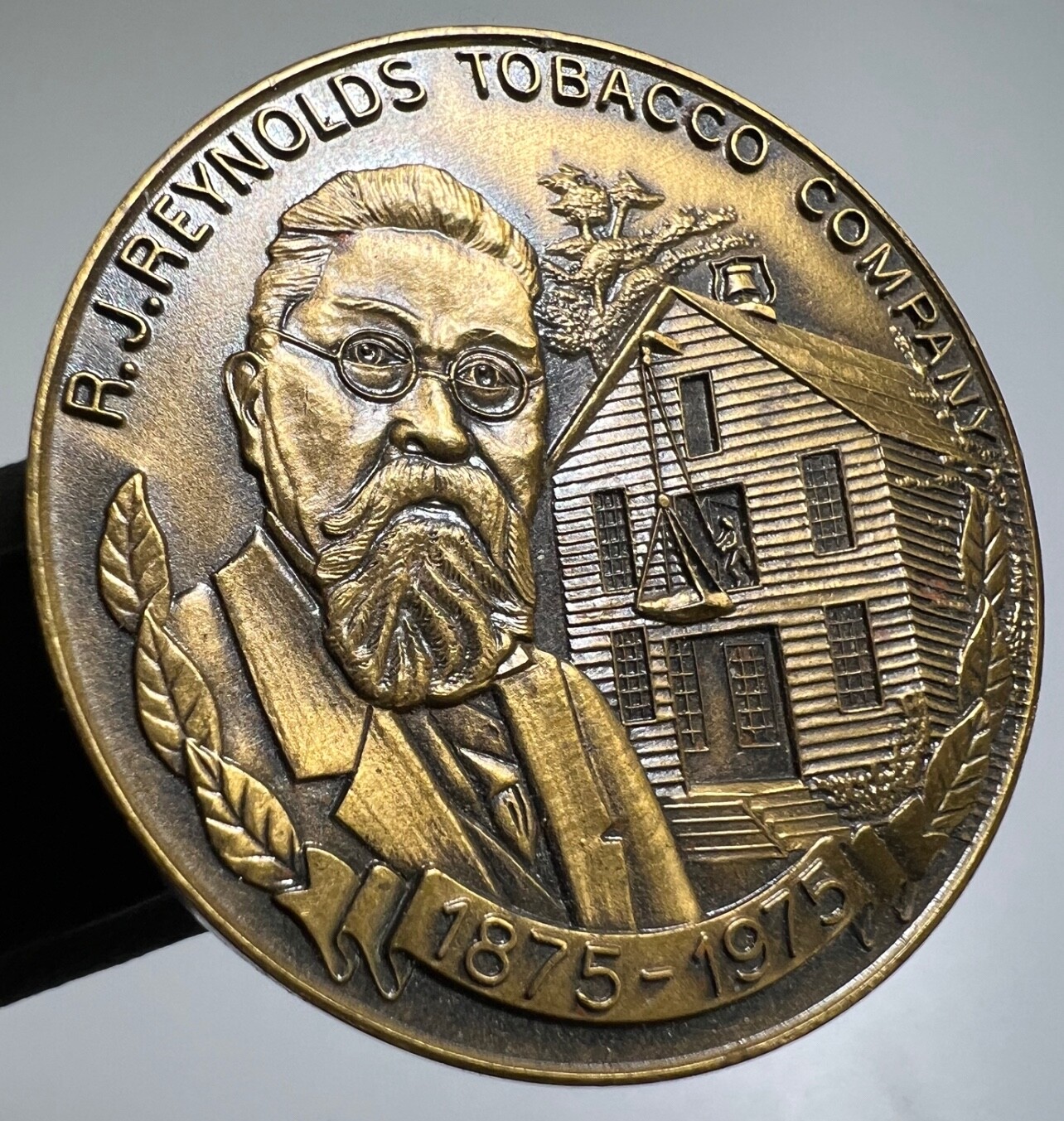 1975 RJ Reynolds Tobacco Company Centennial Copper Commemorative Medal ...