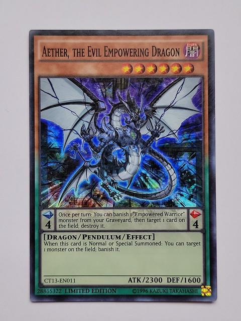 Yu-Gi-Oh! TCG Aether, the Evil Empowering Dragon 2016 Mega-Tins CT13 ...
