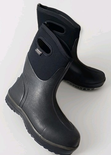 BOGS Ultra Mid Mens Insulated Waterproof Boots 8 Black Comfort Farm ...