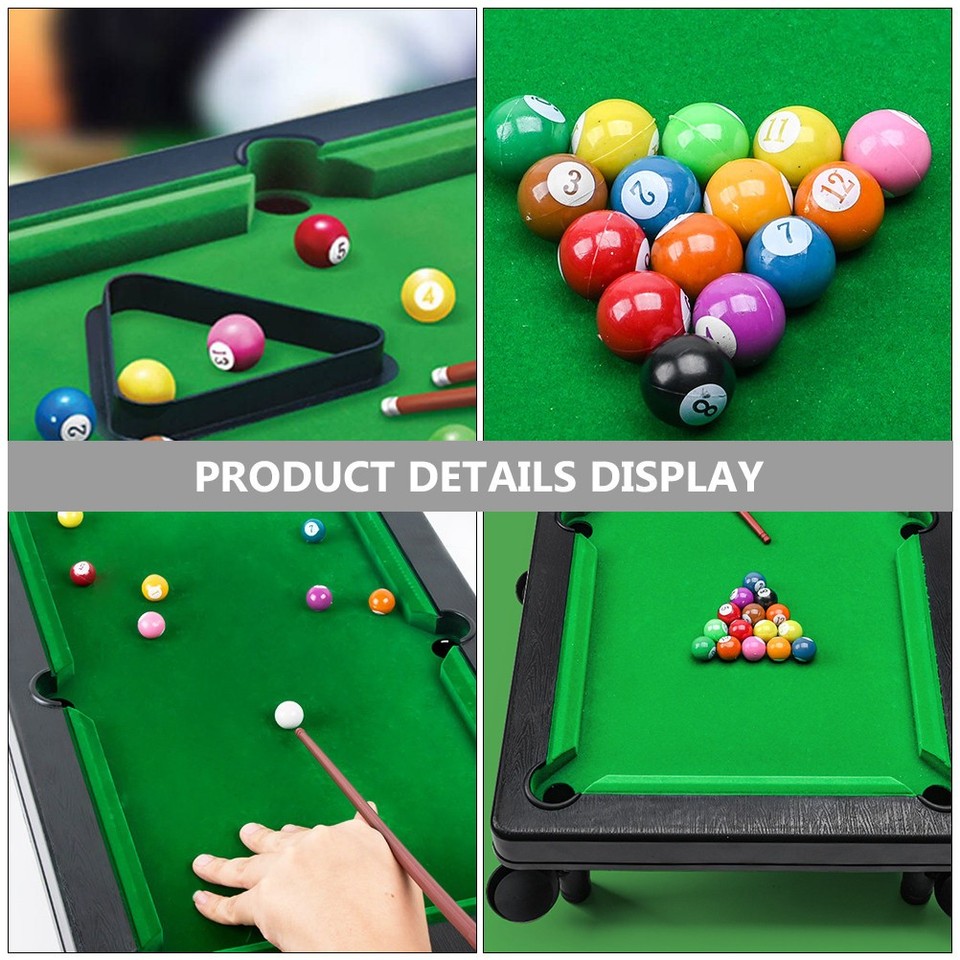 Mini Pool Table for Kids Small Billiard Table Toy Indoor Plastic Game ...