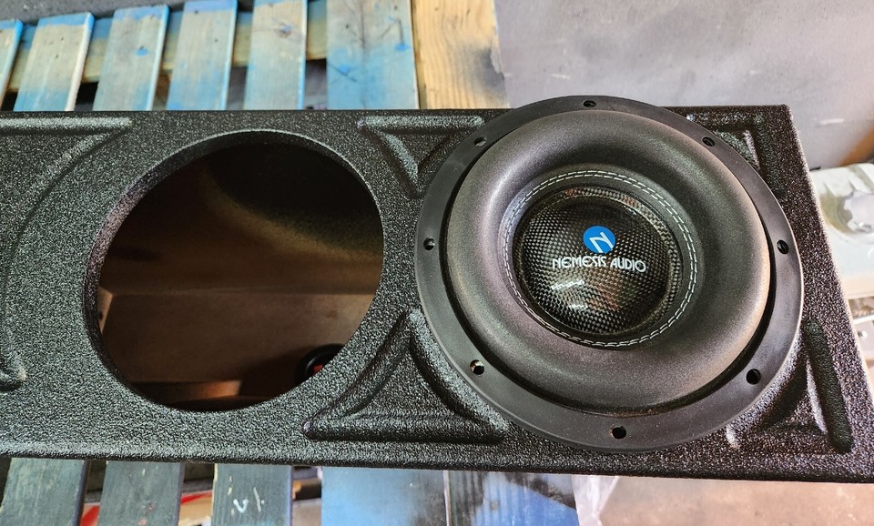 Custom Chevy Silverado Crew Cab Subwoofer Box | Quad 8" Ported | Under ...