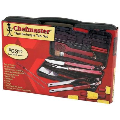 Chefmaster 19 Pc Barbeque Tool Set BBQ Brand New | eBay
