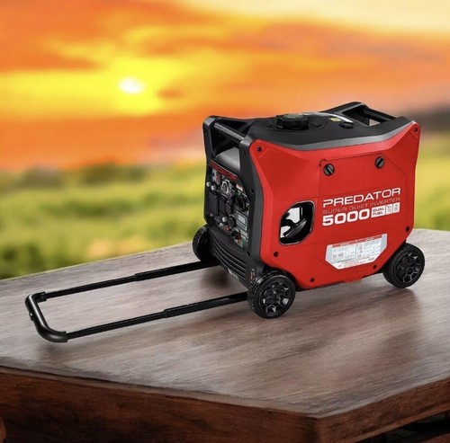 Predator 5000 Watt Inverter Generator Dual Fuel W/ Remote Start Camping ...