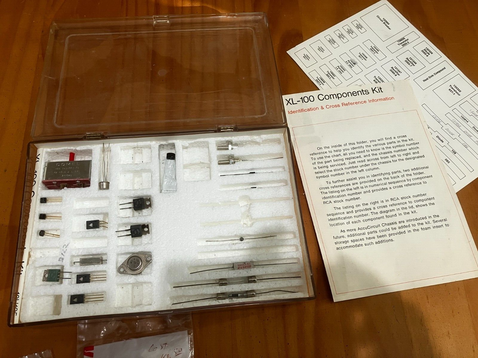Huge Lot of Vintage RCA NOS Electronics Parts w/XL-100 Components Kit ...