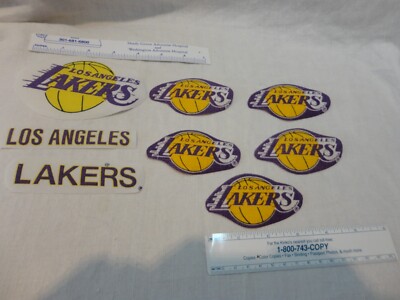 Los Angeles Lakers Basketball NBA Cotton Fabric Iron-On Patches Emblems ...