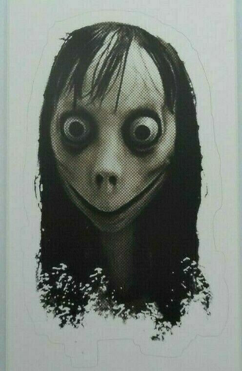 MOMO Horror Sticker Internet Horror Momo Creature 2.7/8" x 3.1/2 | eBay