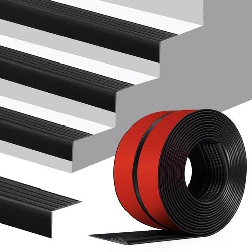 4 Inch x 10Ft Self Adhesive Stair Edge Trim Stair Nosing Rubber Edge ...