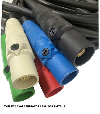 CAM LOCK #2 TYPE W Entertainment ,Generator Power Cables / Panel Tails ...