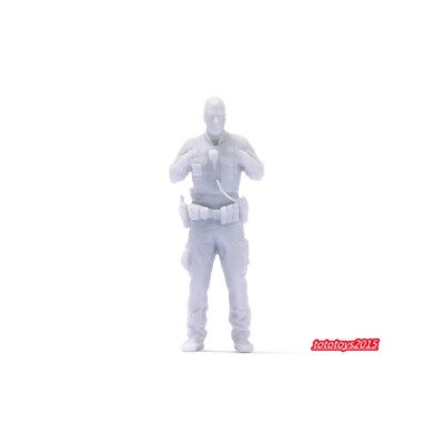 DIY 1/64 Police Officer Man Scene Miniture Figure Doll Fit Cars ...
