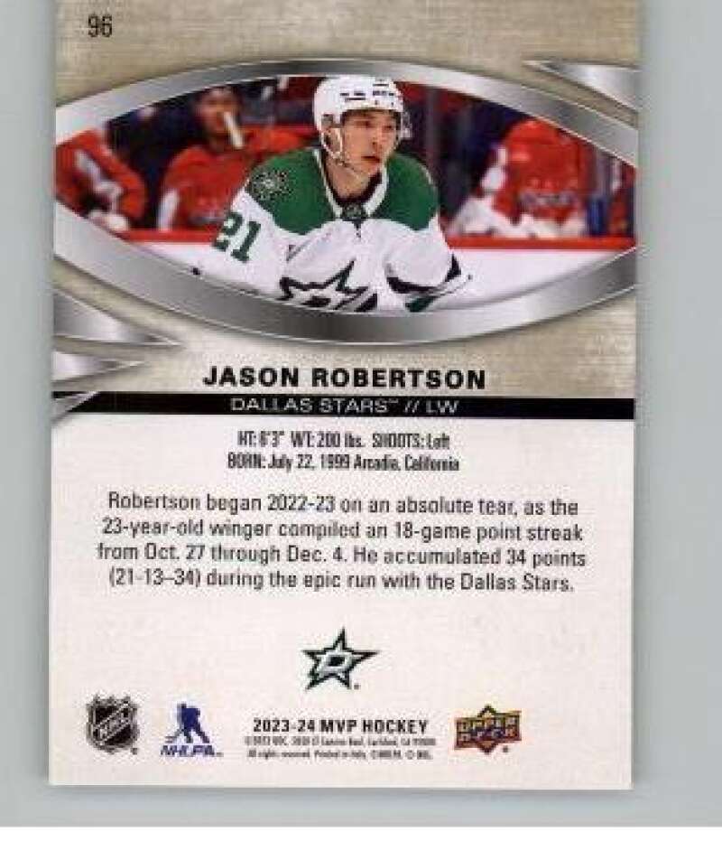 2023-24 Upper Deck MVP Gold Script #96 Jason Robertson Stars | eBay