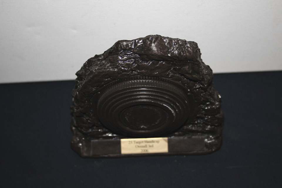 Small resin clay target shooting trophy award. | eBay