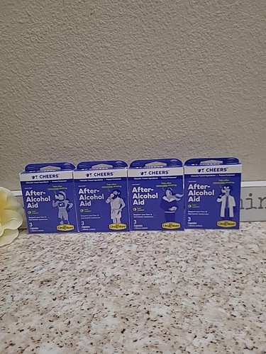 Cheers After-Alcohol Aid Lot of 4 boxes of 12 capsules - EXP:11/25 ...