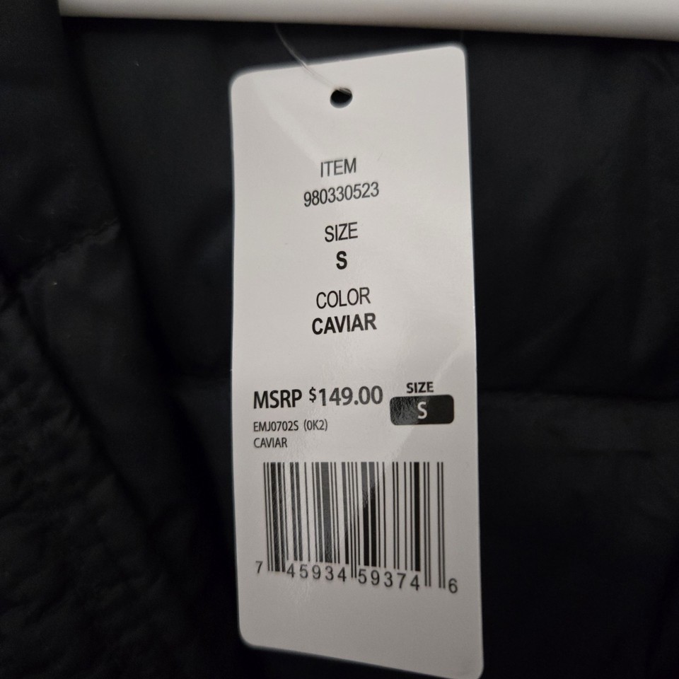 Eddie Bauer Down Puffer Jacket Black EB650 Fill Power Lightweight Small ...