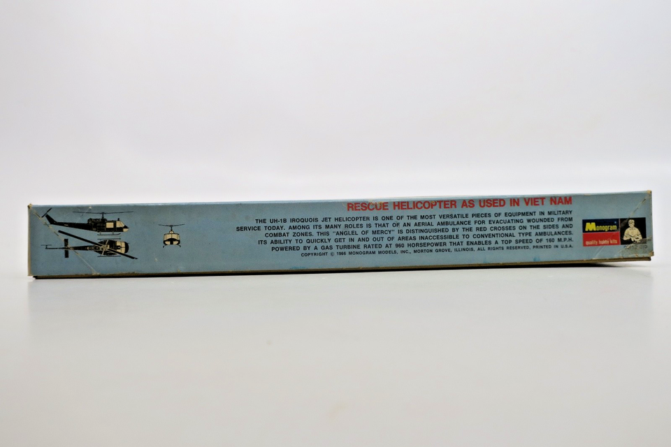 Monogram 1/4 Inch Scale Huey Rescue Chopper Model Kit #PA152 | eBay